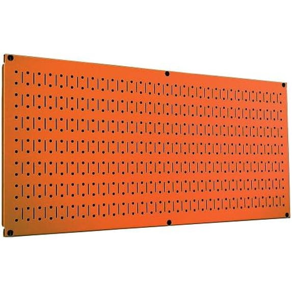 Pegboard 16in x 32in Horizontal Orange Metal Pegboard Tool Board Panel ...