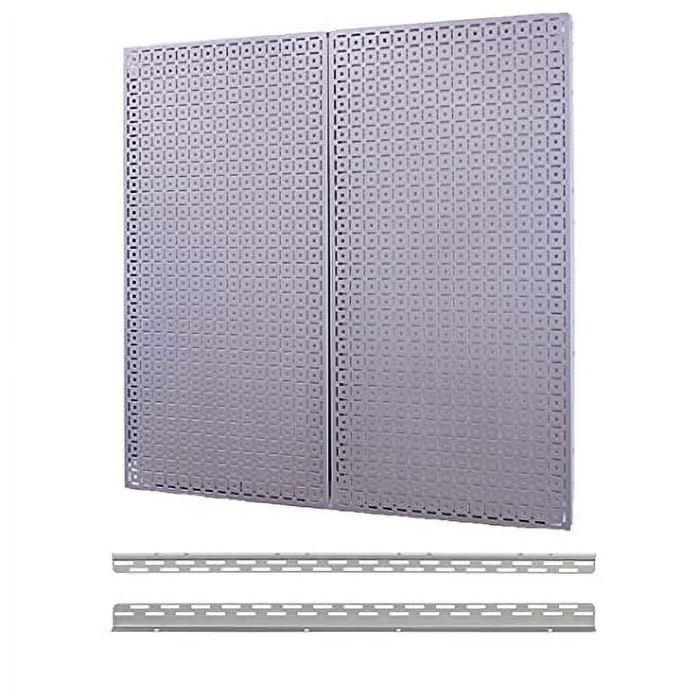 Pegboard 2- Panel Side-By-Side Set 32-Inch Tall x 32-Inch Wide Metal ...