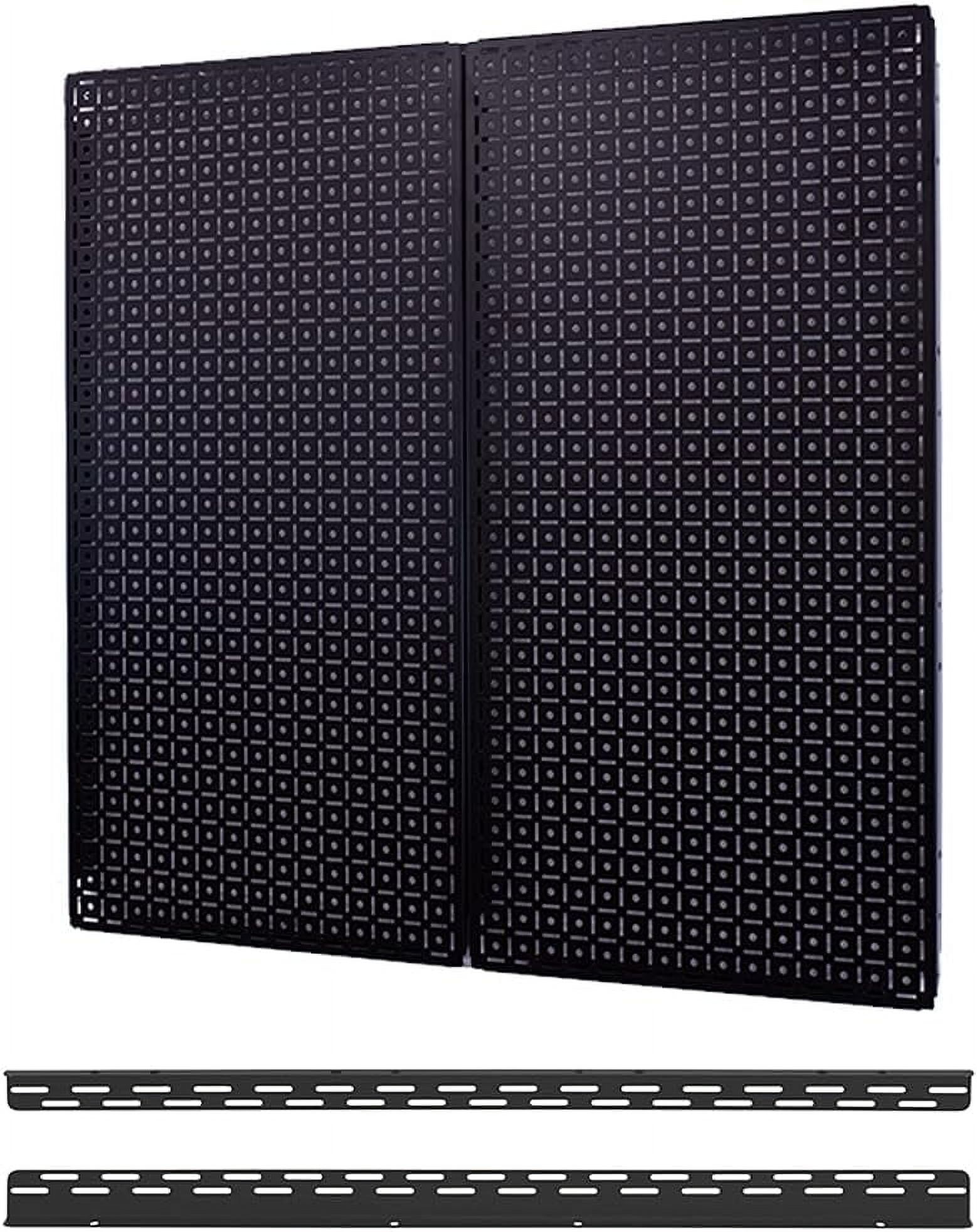 Pegboard 2- Panel Side-By-Side Set 32-Inch Tall x 32-Inch Wide Metal ...