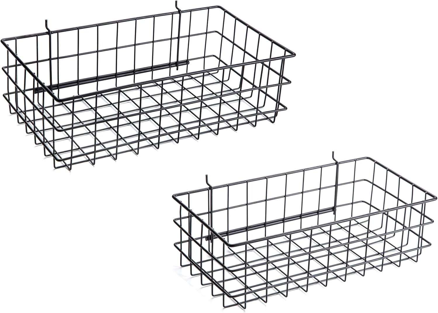 Pegboard Baskets, Hooks to Any Peg Board - Pegboard Accessories, Square ...