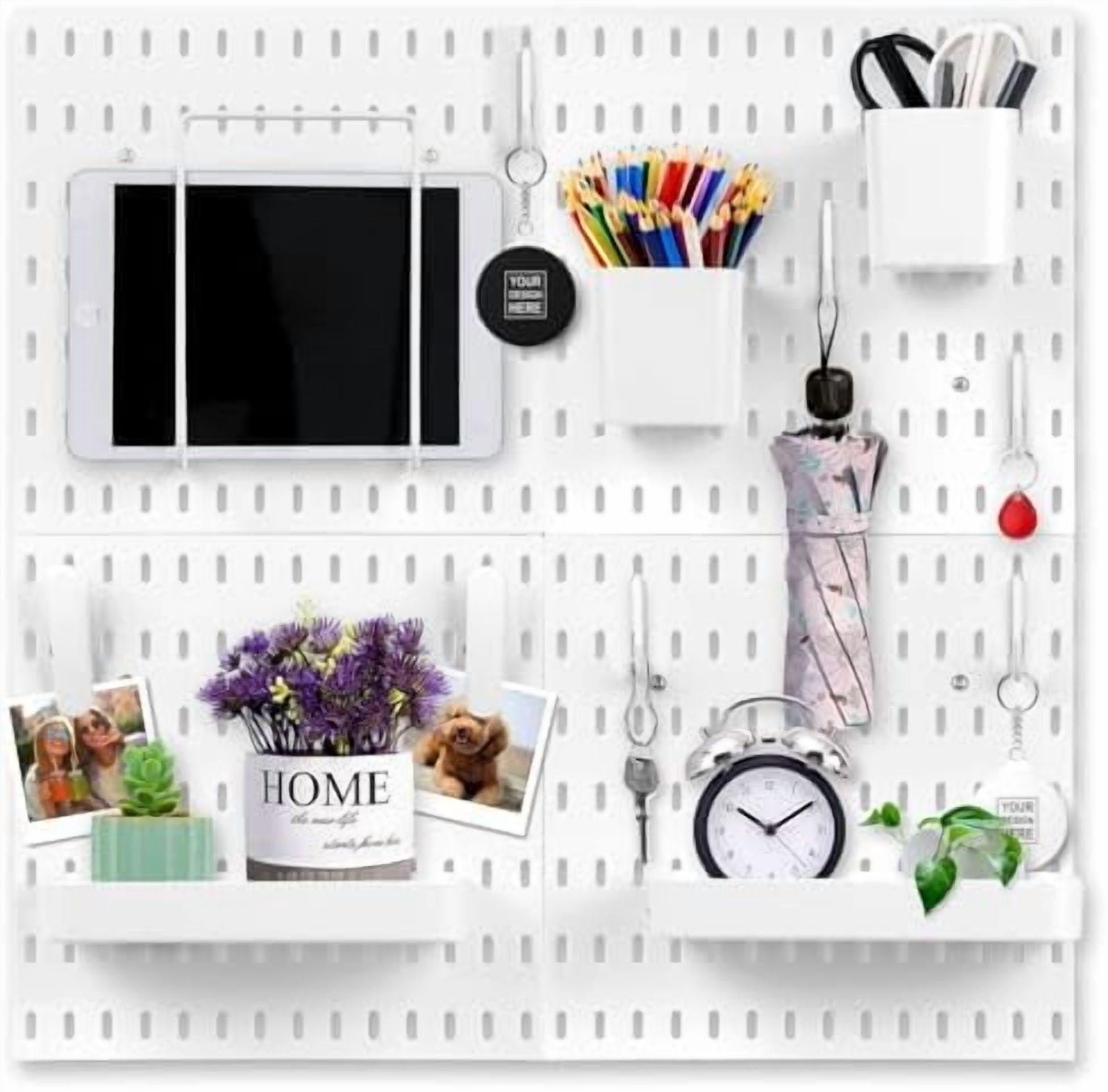 Pegboard Combination kit, 4 Pegboards and 12 Accessories Modular ...