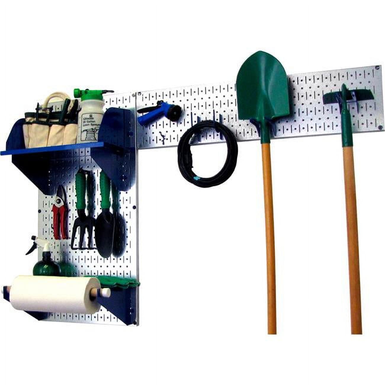 Pegboard Garden Tool Board Organizer, Galvanized Blue - 48 x 32 x 9 in ...