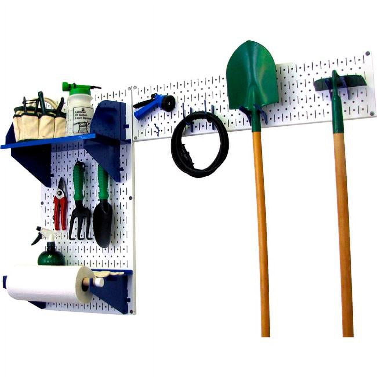 Pegboard Garden Tool Board Organizer, White & Black - 48 x 32 x 9 in ...