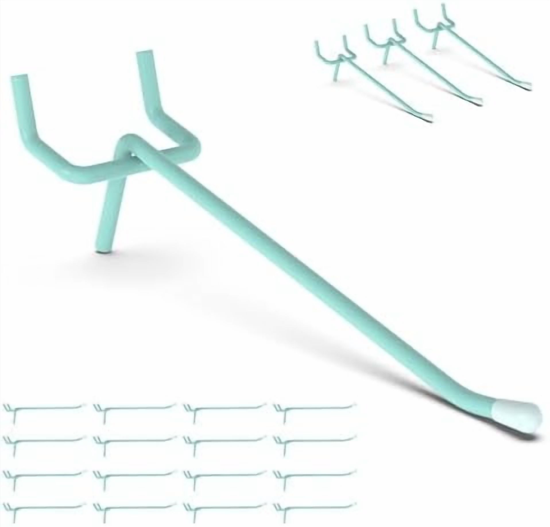 Pegboard Hooks 4 Inch 50PC, Blue Peg Board Hooks, Fit 1/4" or 1/8 ...