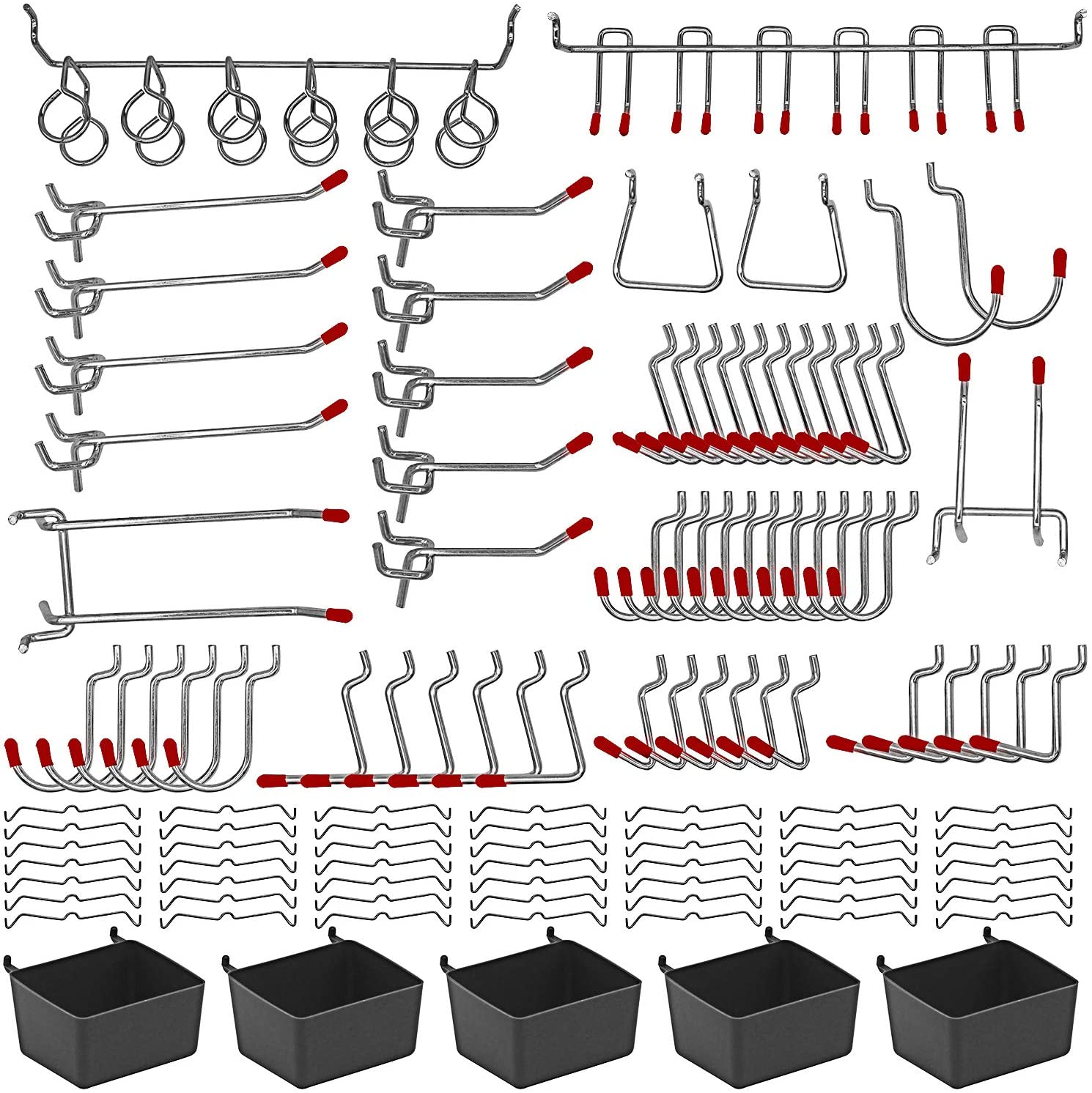 WallPeg 50 Peg Hook Kit for 1/4" Pegboard - Walmart.com