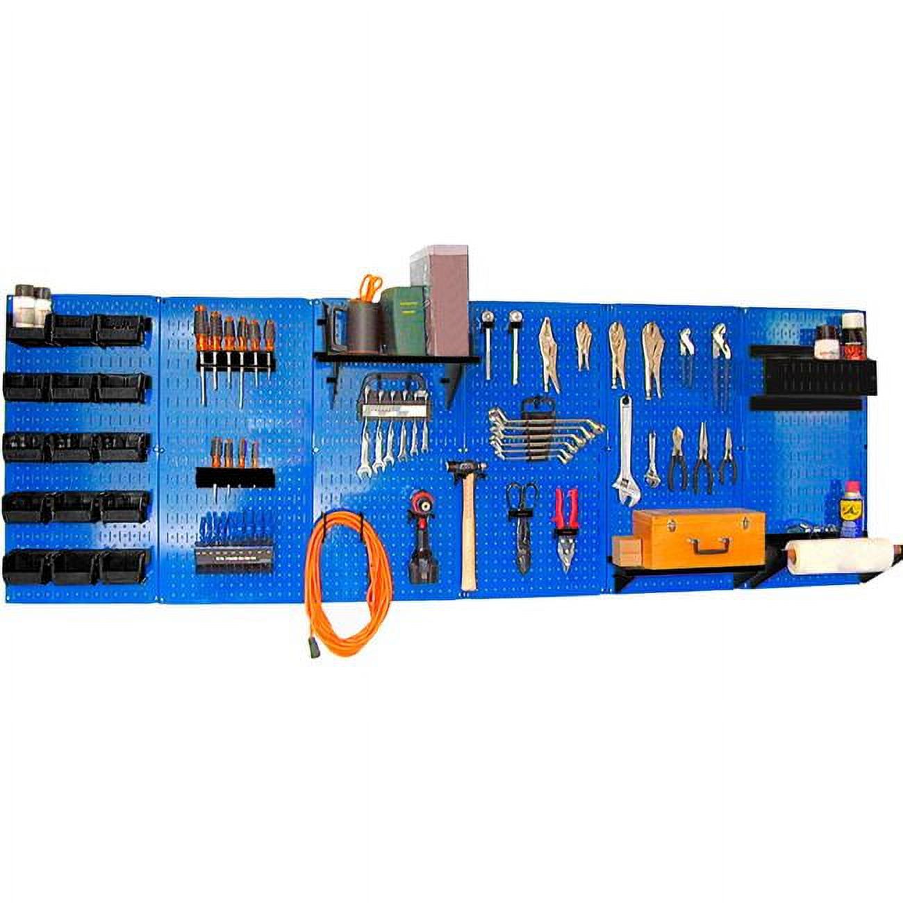 Pegboard Master Workbench Kit, Blue & Black - 96 x 32 x 9 in. - Walmart.com
