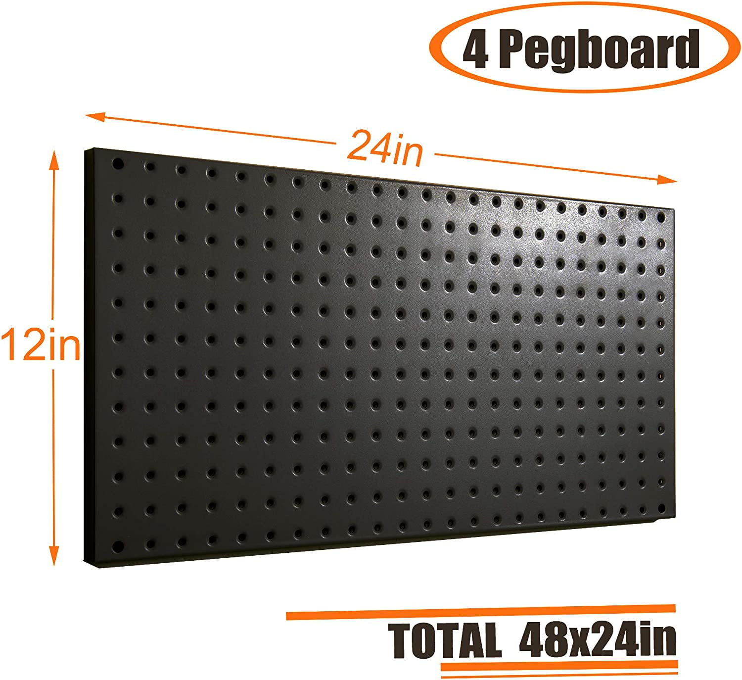 Pegboard Organizer Garage Storage - 48pcs Pegboard Hooks Set, Pegboard ...