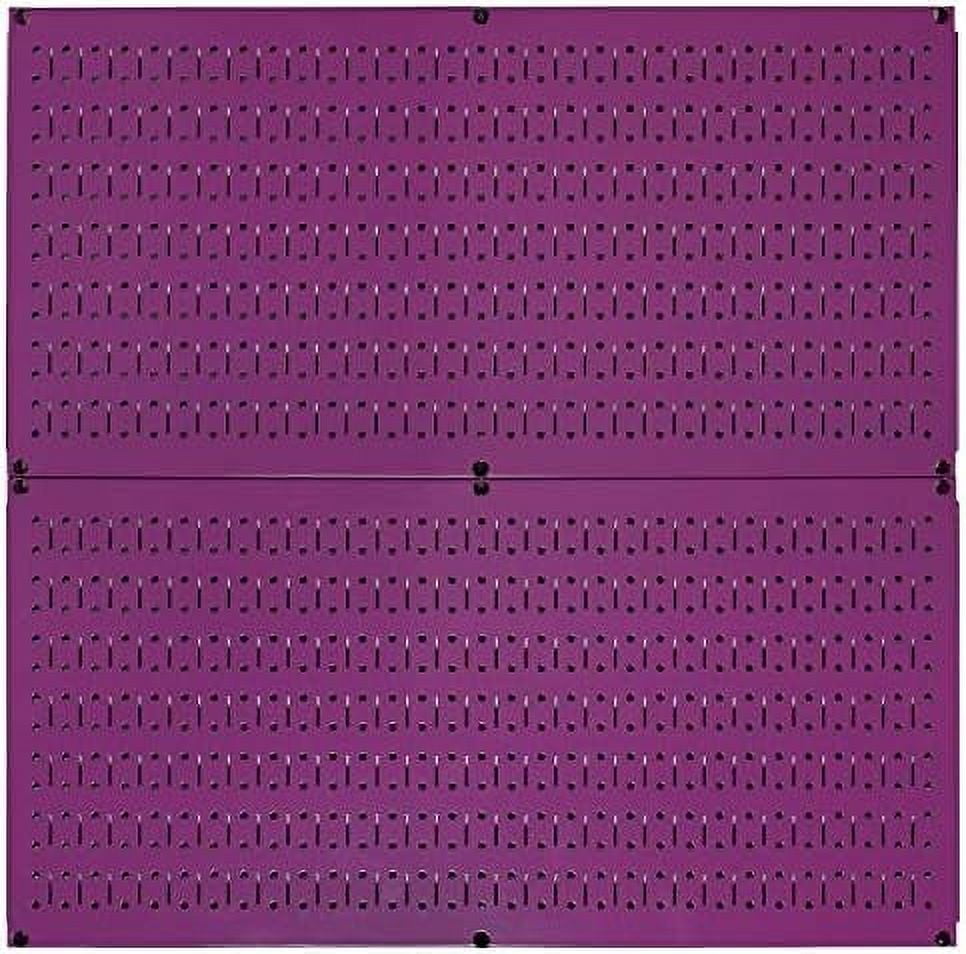 Pegboard Rack Horizontal Metal Pegboard Garage Tool Storage Pack - Two ...