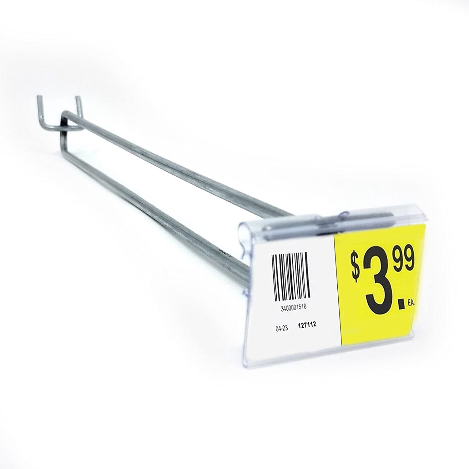Pegboard Scanner Hooks with 2" L X 1.25" H Flip Up Scan Plates, 11" D ...