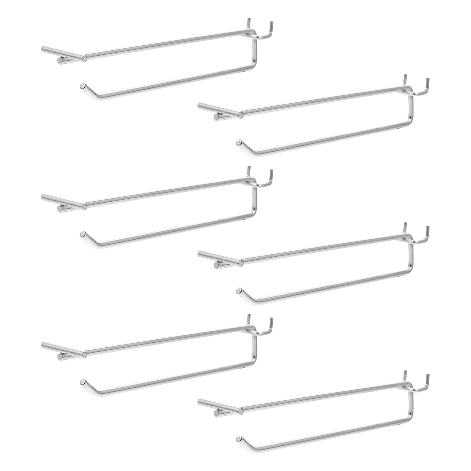 Pegboard Shelf Brackets Hooks,6pcs Pegboard Hook Wall Bracket Display ...