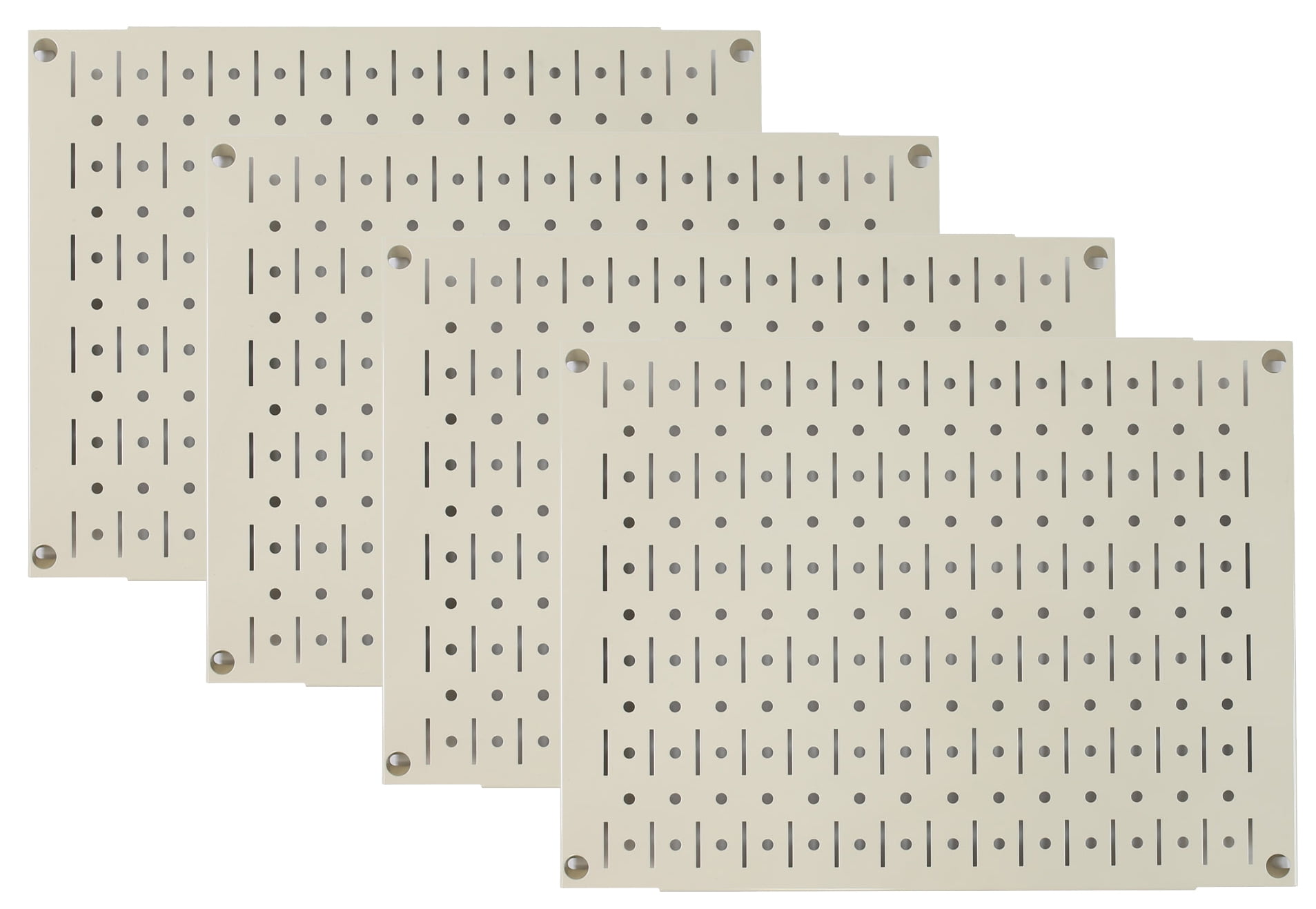 Pegboard Wall Organizer Tiles - Wall Control Modular Beige Metal ...