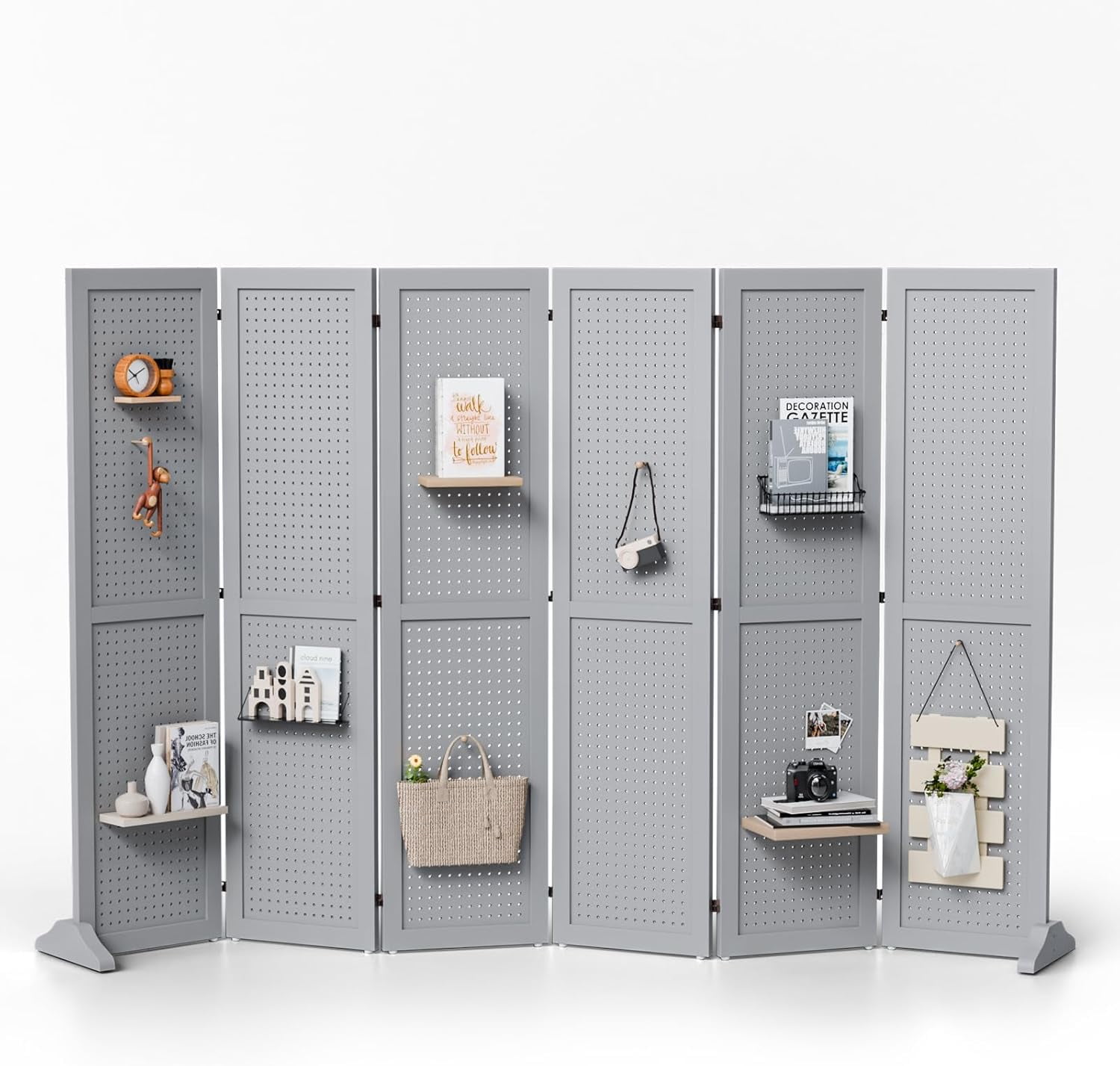 Pegboard freestanding portable display board organizer for craft show ...