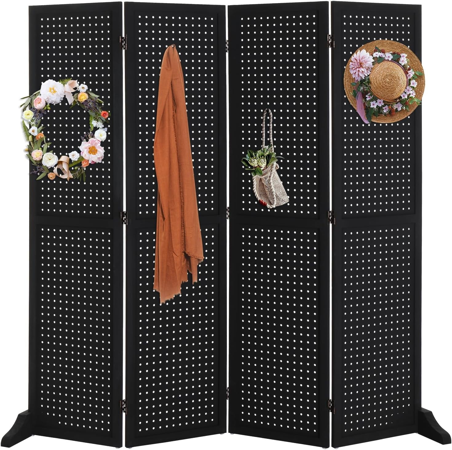 Pegboard freestanding portable display board organizer for craft show ...