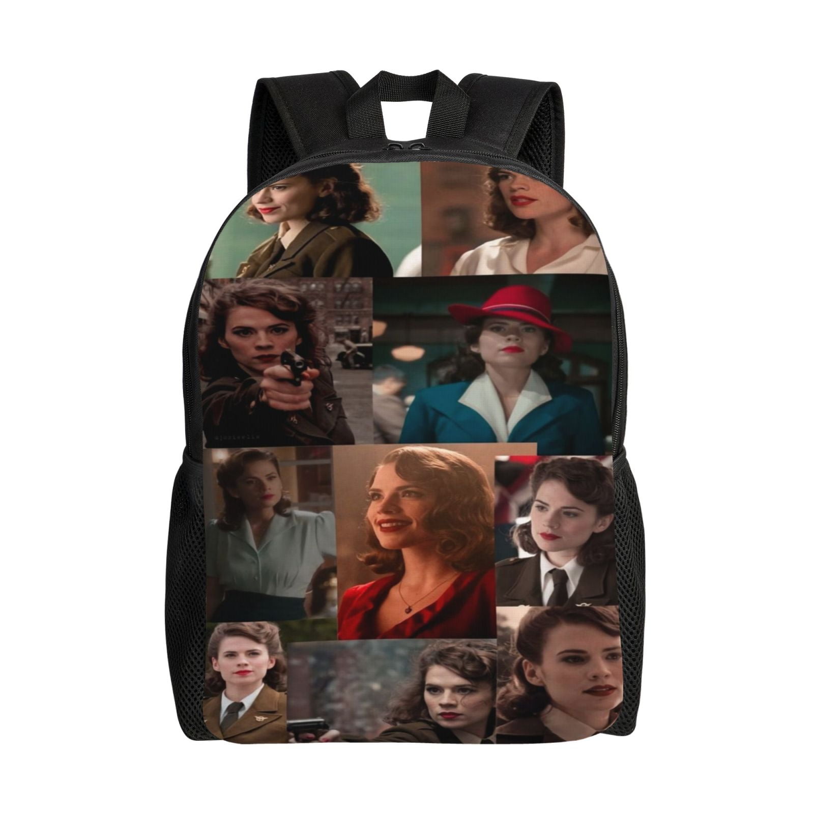 Peggy Carter Backpack, 3D Printed Cartoon Laptop Bag Bookbag ...