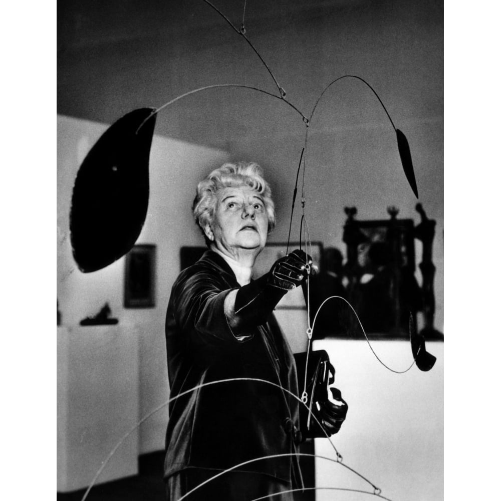 Peggy Guggenheim Adjusts Alexander Calder'S 'Mobile' At A Special ...