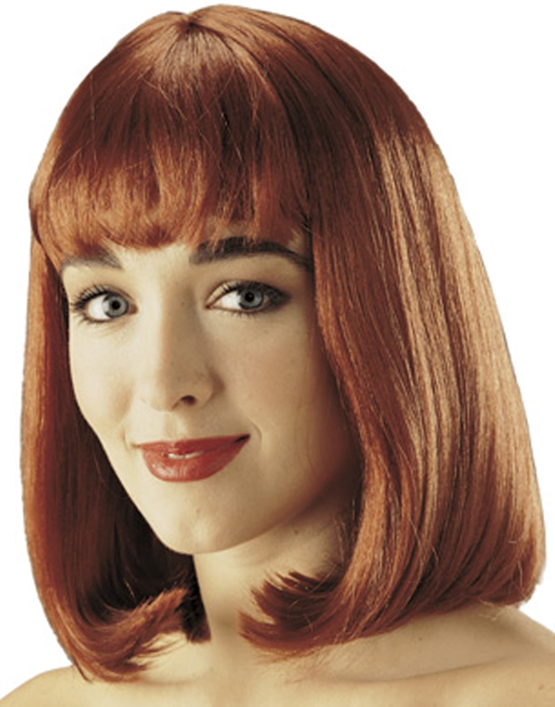 Peggy Sue Womens Pulp Fiction Medium Short Costume Wig With Bangs ...