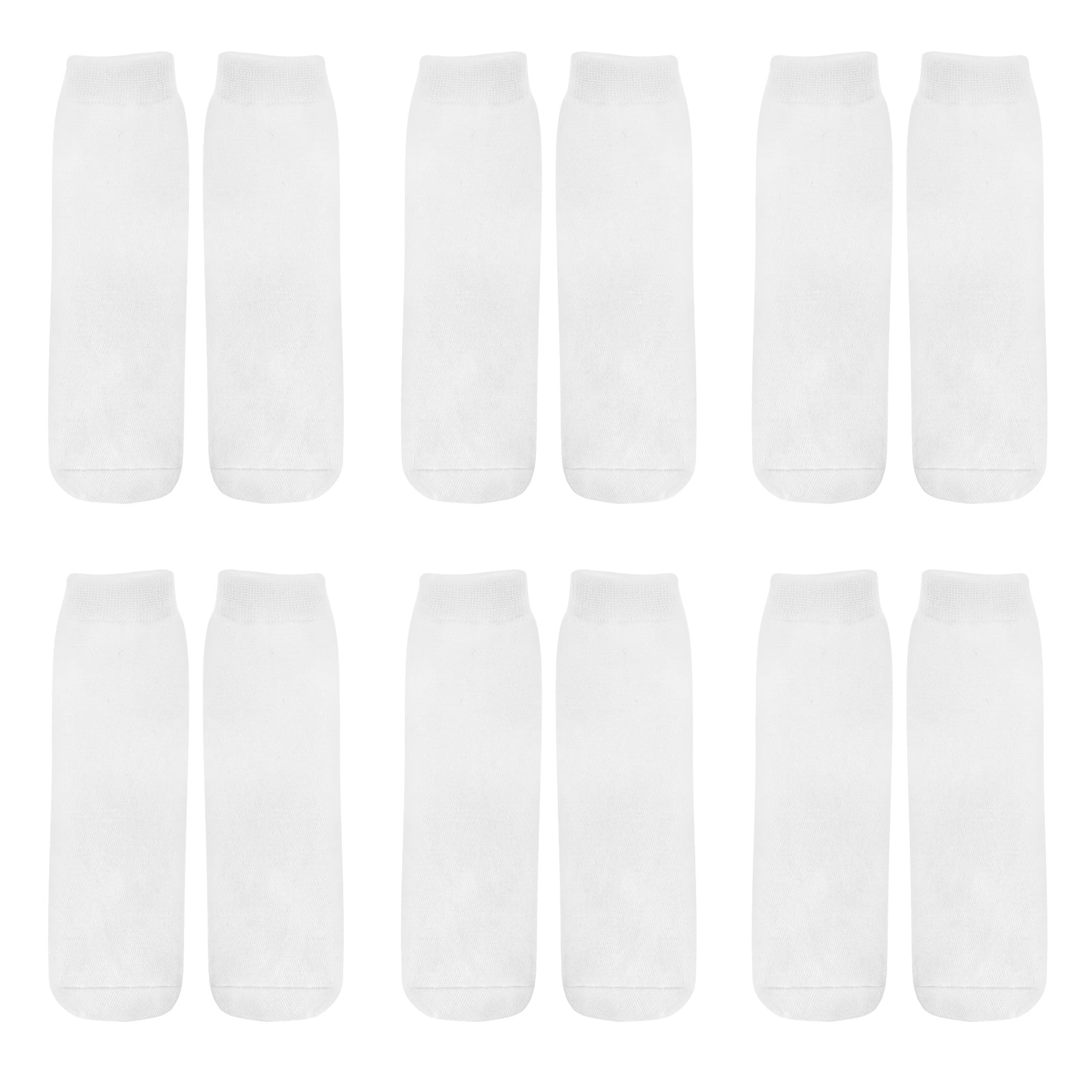 SOPOTUTU 6Pairs Double Sided Printable White Socks Cotton Material for ...