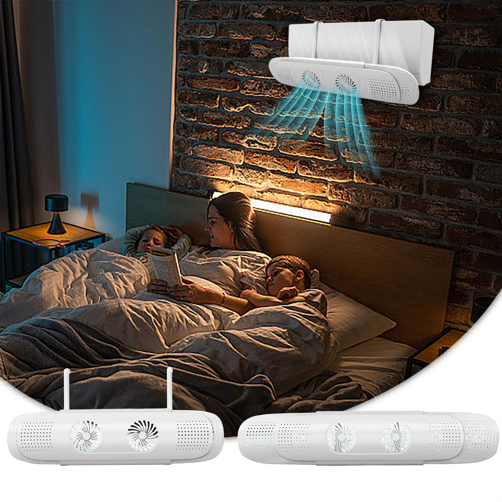 PeiBai Double Fan Conditioning Windshield Direct Blowing Cold Outlet ...