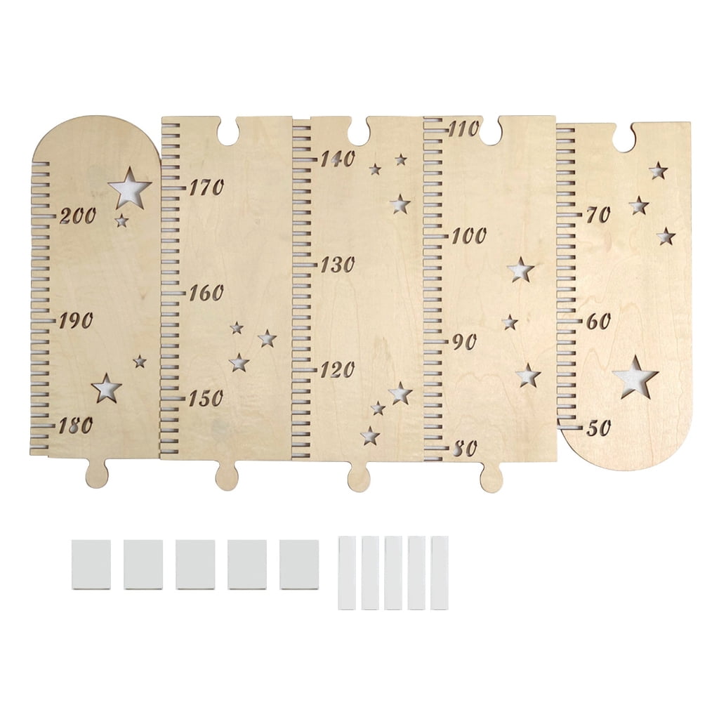 Peiiwdc 1Set Kids Height Growth Chart Ruler Wall Meter Measurement ...