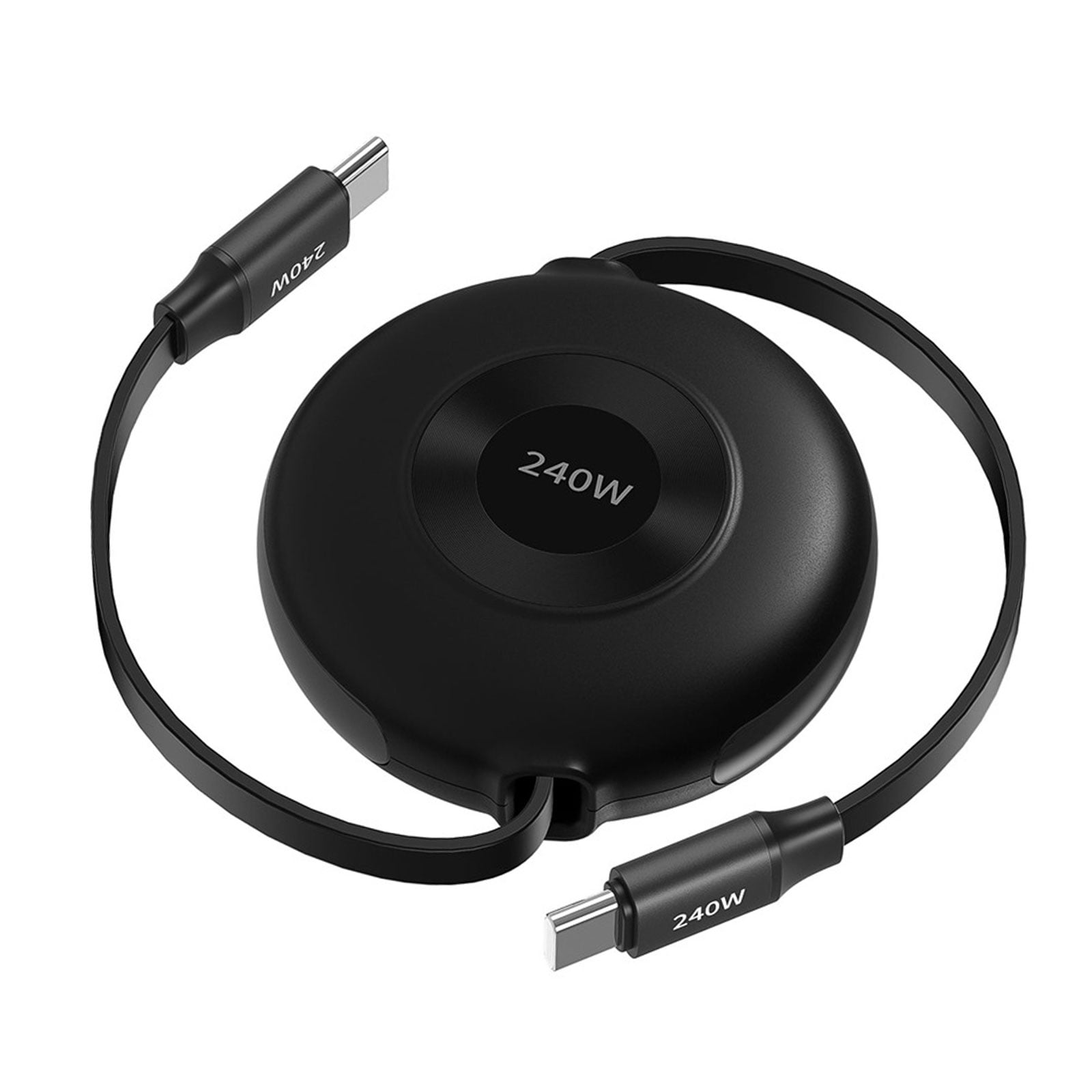 Peiiwdc 240W USB C to USB C Retractable Cable Fast Charging Type C Cord ...