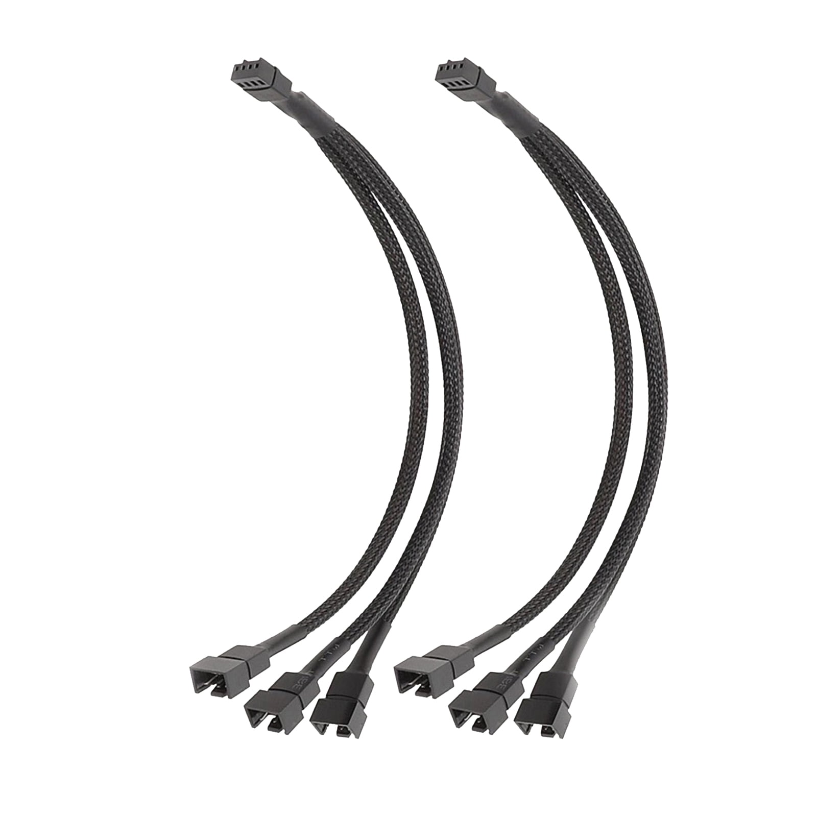 Peiiwdc 4Pin PWMs Fan Splitter Cable 9.8inch, PC Fan Splitter 1 to 3/2 ...