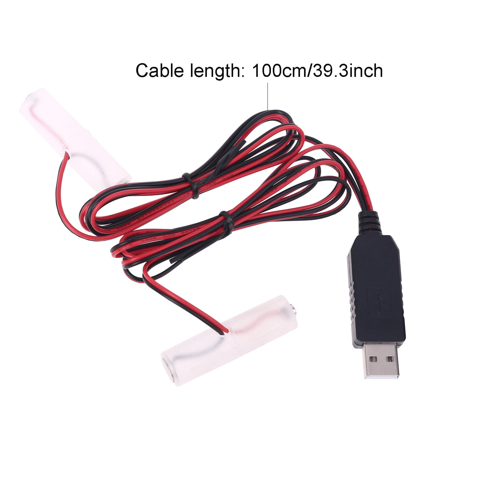 Peiiwdc Battery Eliminator 6V, 2 in 1 AA Battery Eliminator EU Power ...