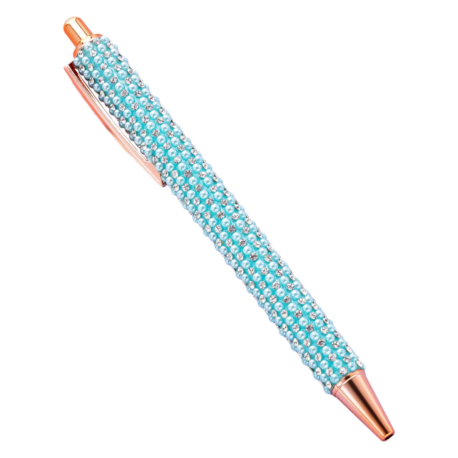 Peiiwdc Beads Ballpoint Pen Office Signing Pen Retractable Ballpoint ...