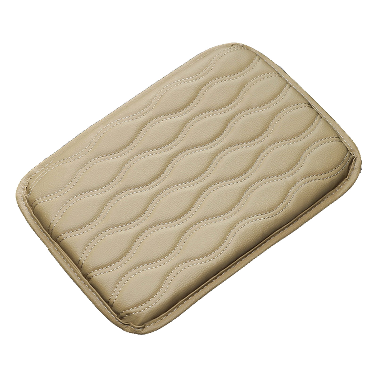 Peiiwdc Car Armrest Storage Box Mat, Embroider Leather Car Center ...