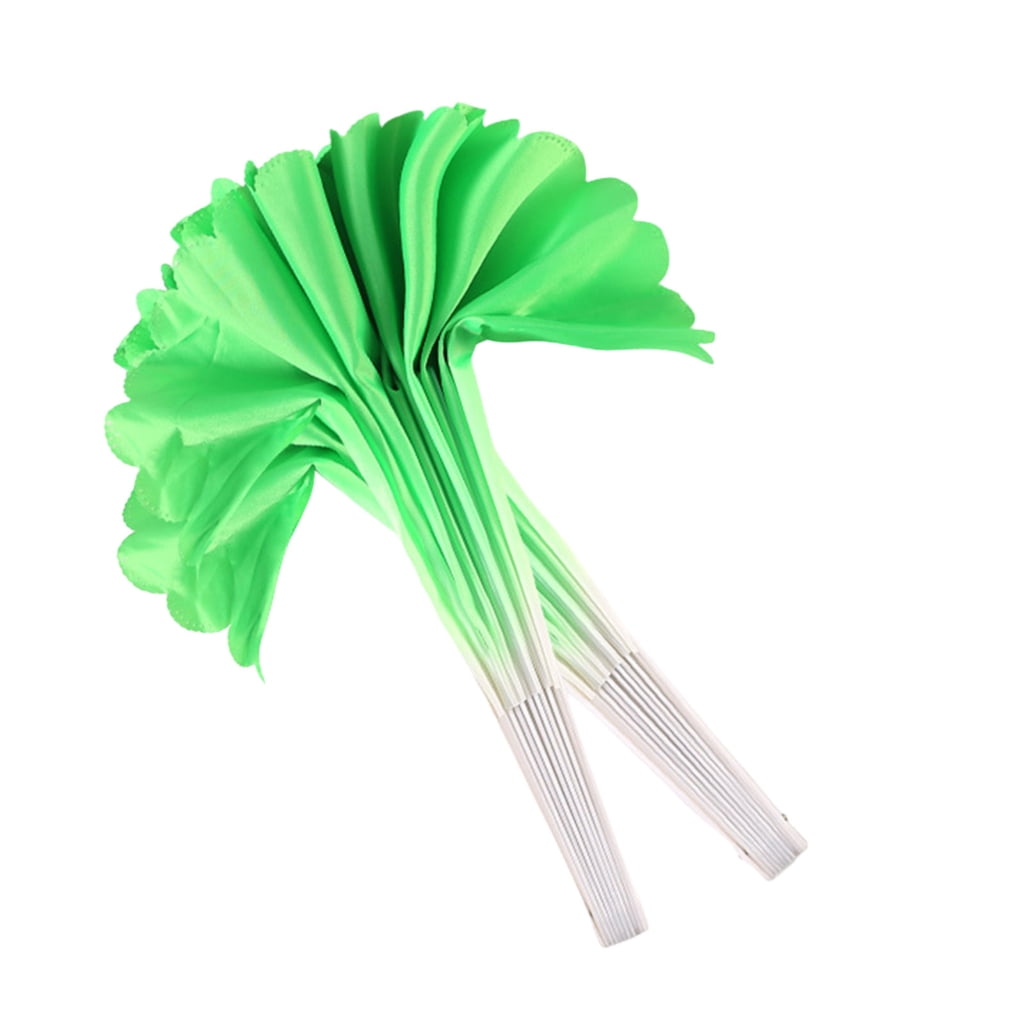 Peiiwdc Dance Fans Foldable Fabric Fan Color Gradation for Chinese Folk ...