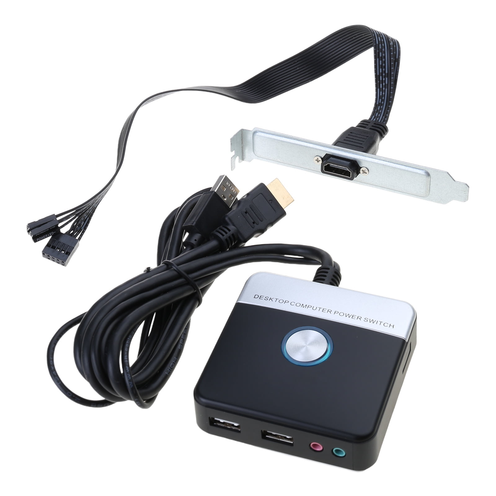 Peiiwdc Desktop Computer Case Power Switcher Button Power Supply Reset ...