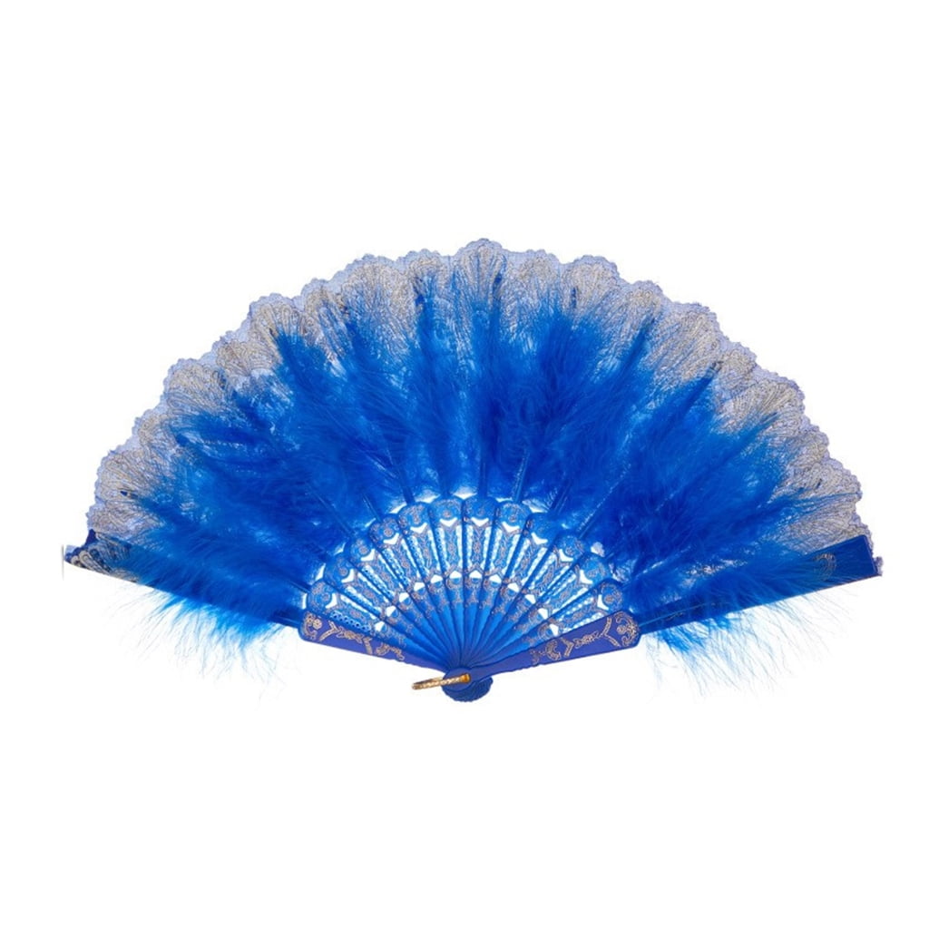 Peiiwdc Fan Vintage Dance Foldings Fan Elegant Large Hand Fan for ...