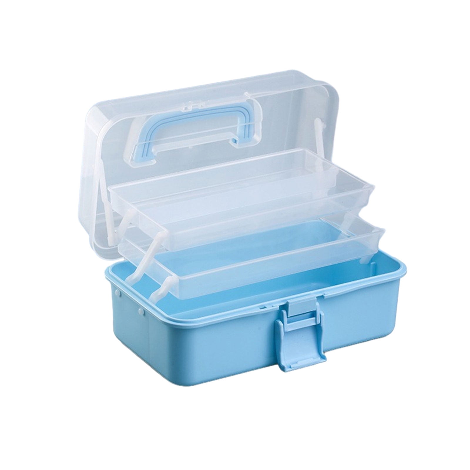 Peiiwdc Multifunction Storage Box 3 Layer Storage Case Practical ...