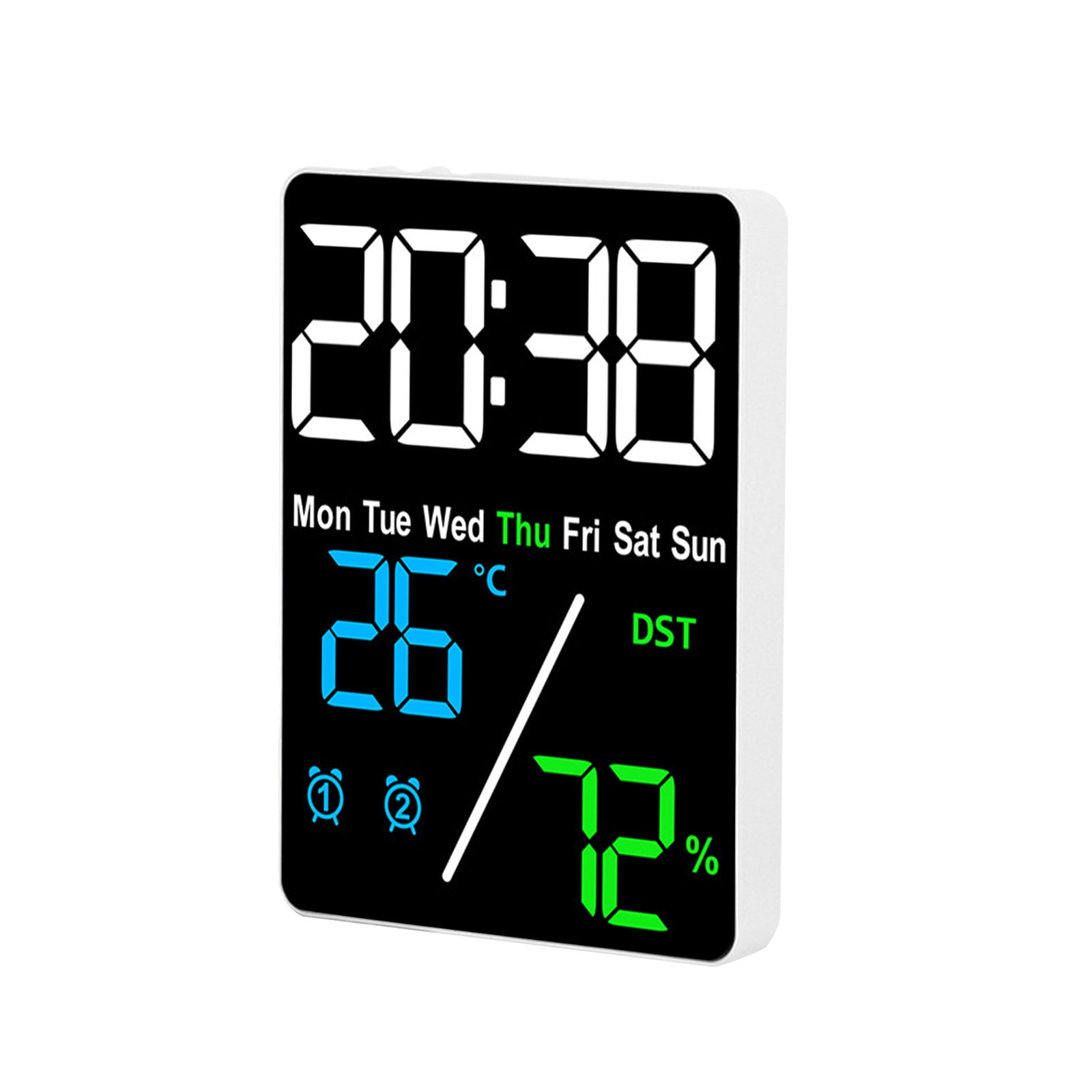 Peiiwdc Multifunctional Indoor Temperature Electronic Alarm Clock ...