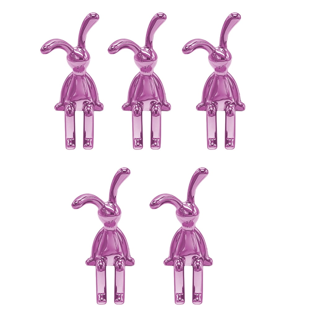 Peiiwdc Pack Of 5 Sitting Hare Figurines Adhesive Sitting Hare Home ...