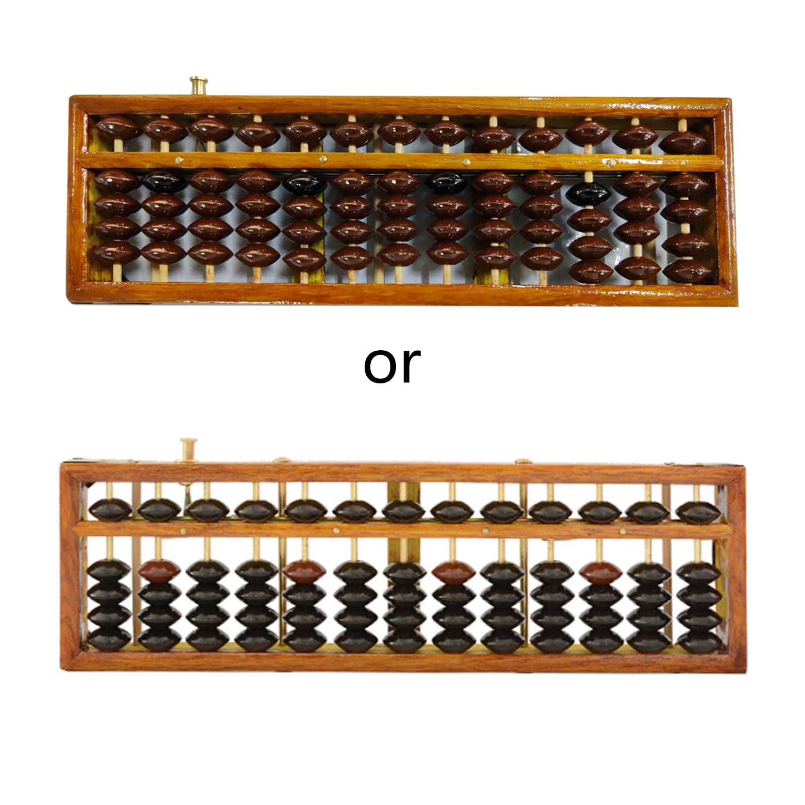 Peiiwdc Portable Wooden Chinese Calculator 13 Column 15 Column 17 ...