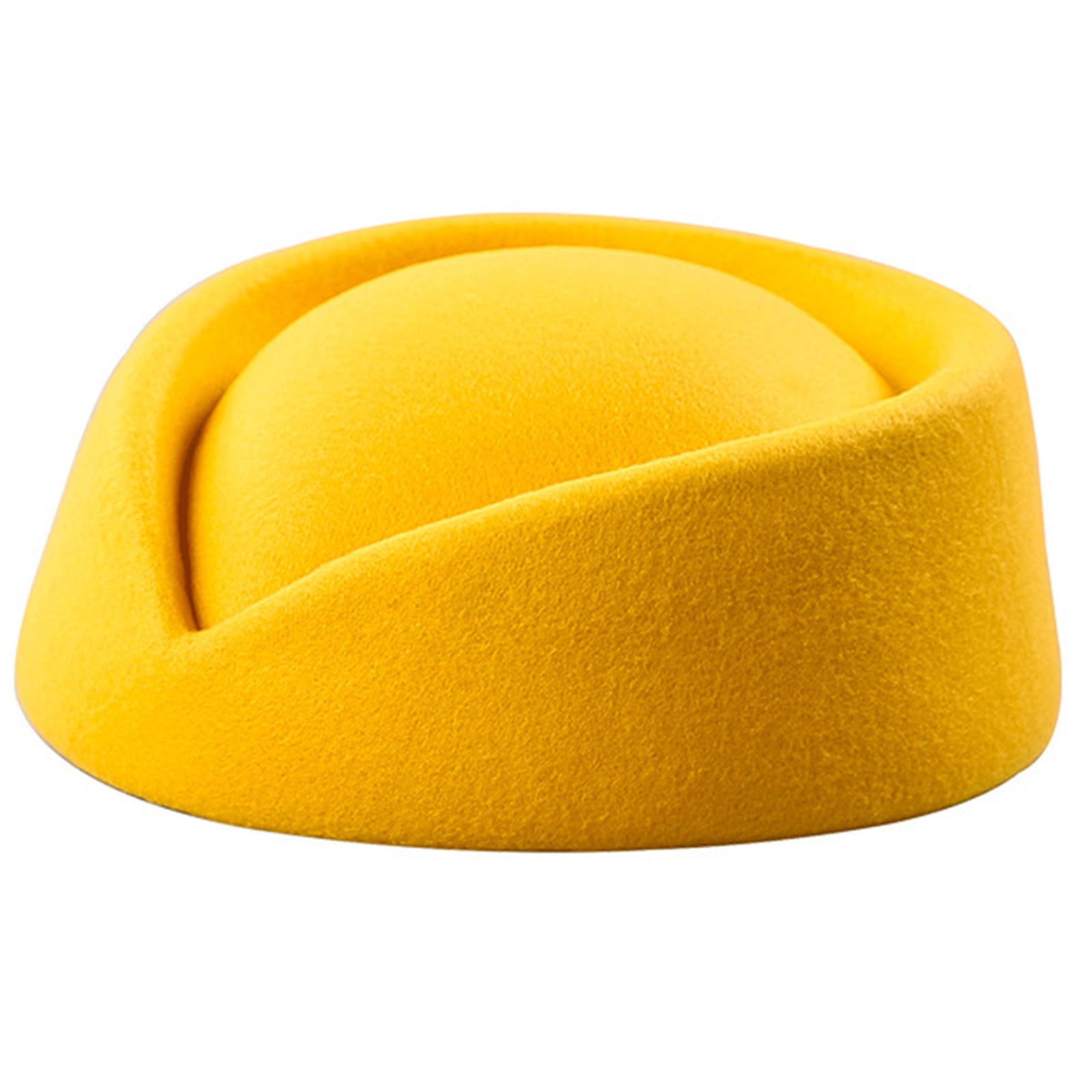 Peiiwdc Solid Color Female Flight Attendant Hat Sweet Business Uniform ...