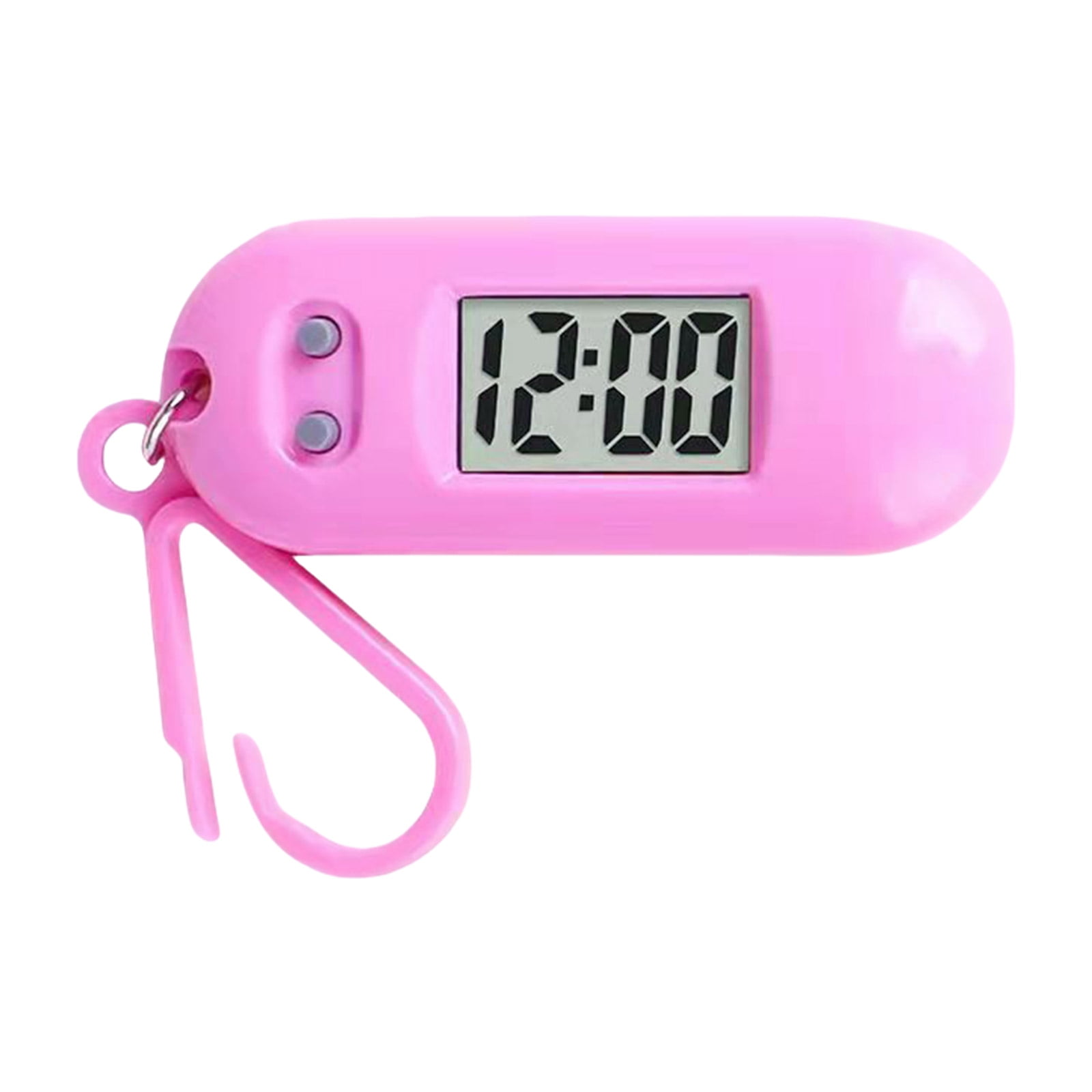 Peiiwdc Sporty LED Digital Keychain Pocket Watch Miniature Clock for ...