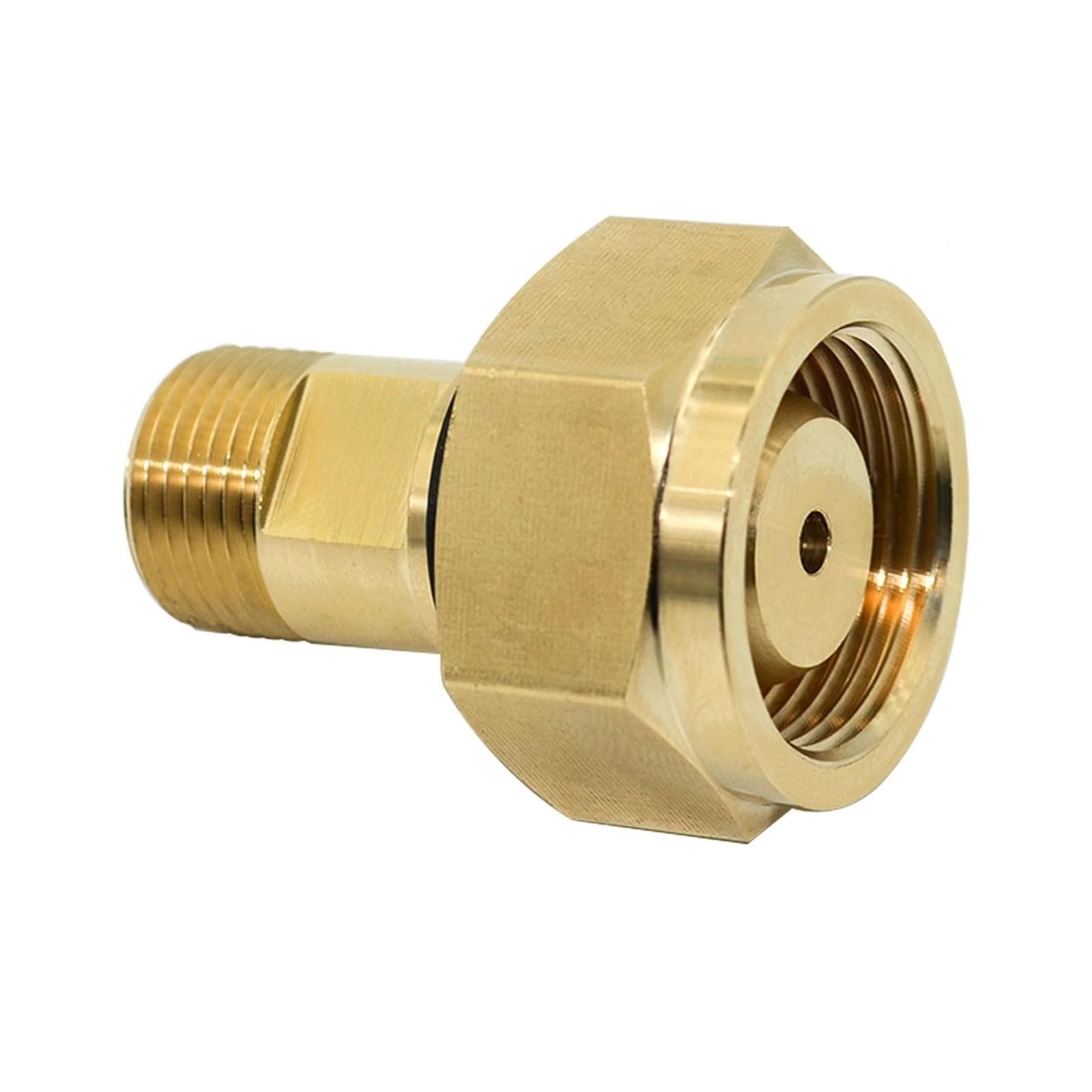 Peiiwdc Sturdy Brass Acetylene Regulator Adapter CGA520 B Tanks to 200 ...