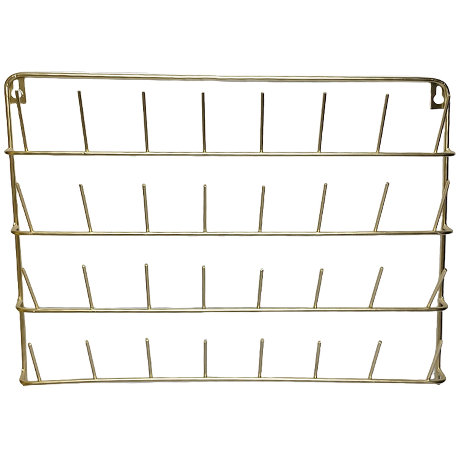 Peiiwdc Wall Mount Thread Rack for 32 Spools Sewing Thread Storage ...