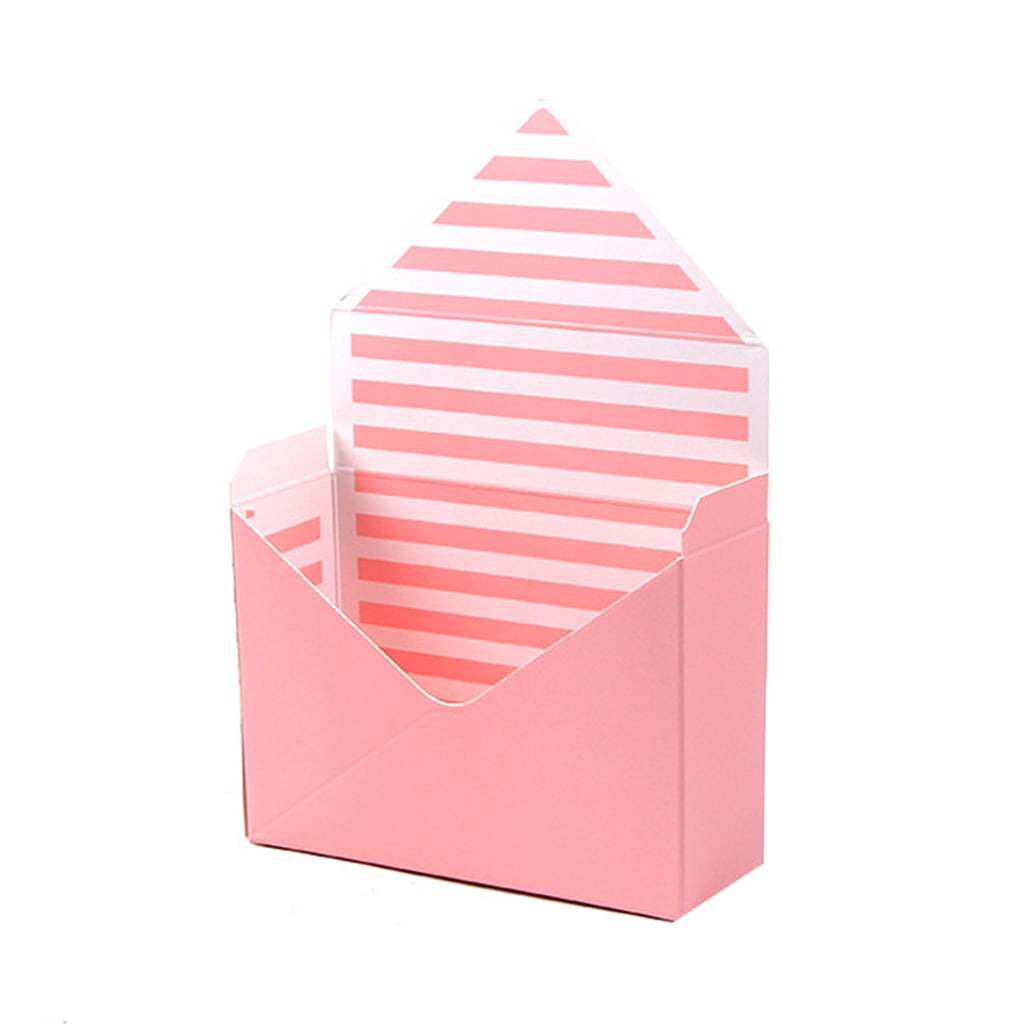 Peiiwdc for Creative Envelope Fold Flower Storage Box Wedding ...