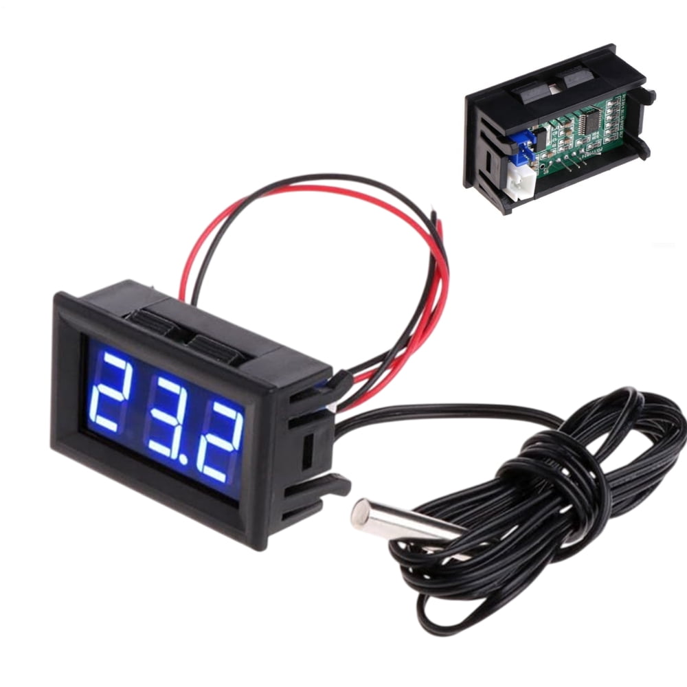 Peitten Aquarium Temperature Monitor Water Temperature Gauge Reptile ...