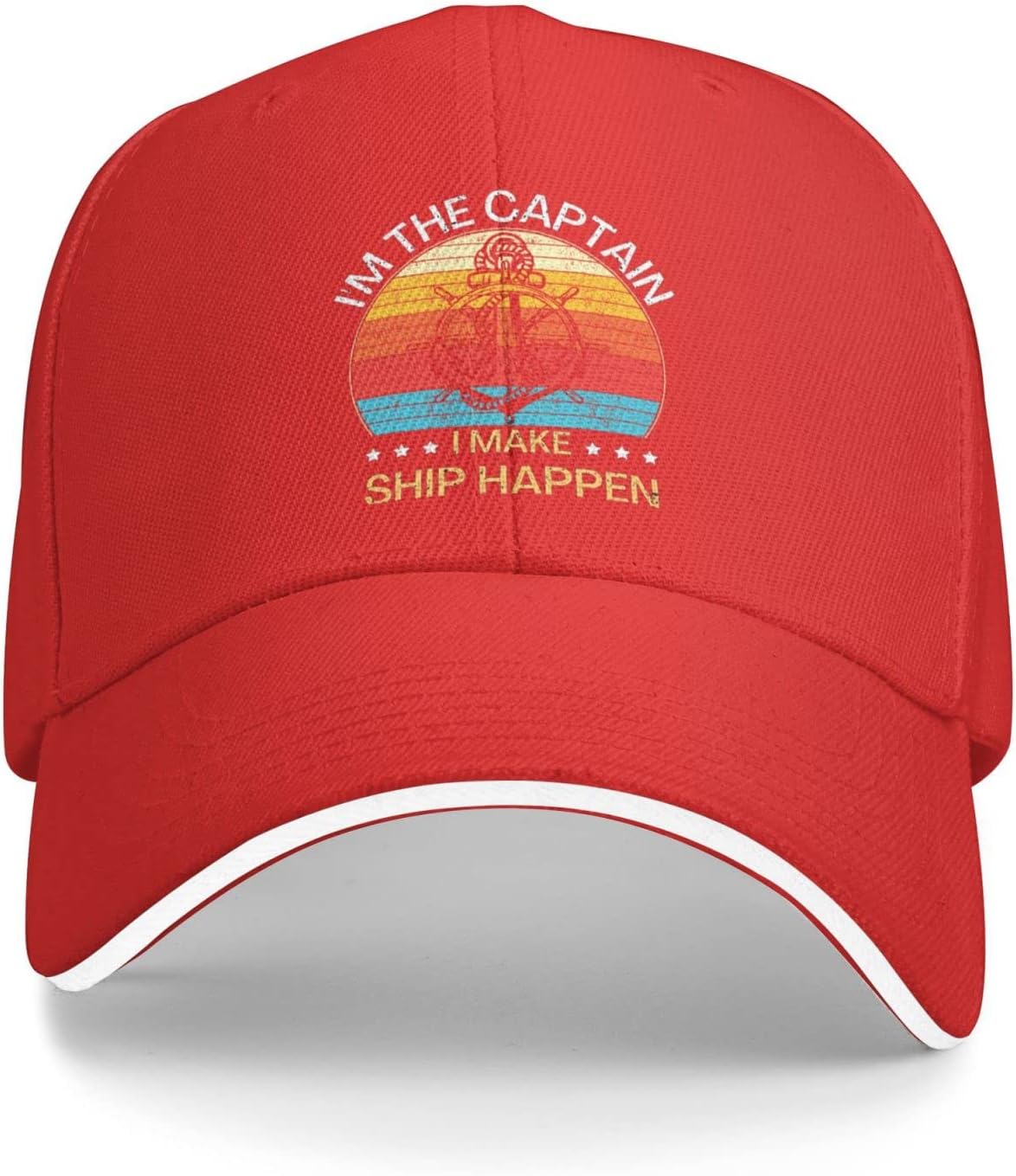I'm The Captain I Make Ship Happen Hat for Men Baseball Hat Graphic ...