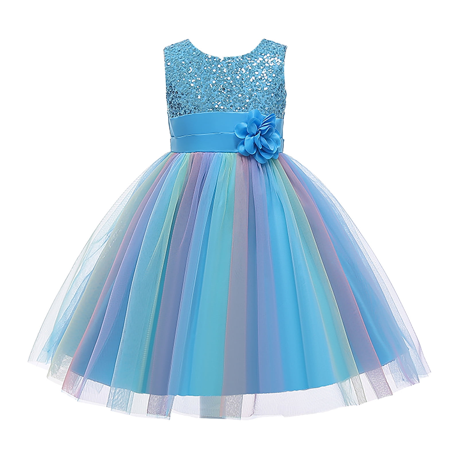 Pejock 3-10 Years Kids Pageant Flower Girl Dress Little Girls Party ...