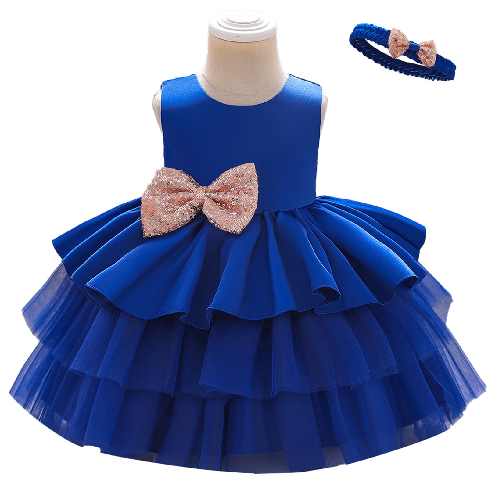 Pejock 6M-5 Years Kids Pageant Flower Girl Dress Little Girls Party ...