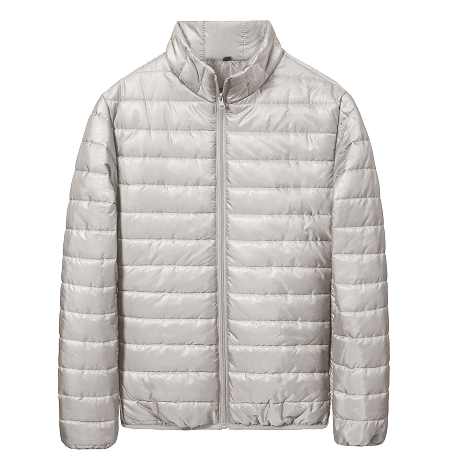Pejock Men's Winter Down Jacket with Zipper Cardigan Design, Padded ...