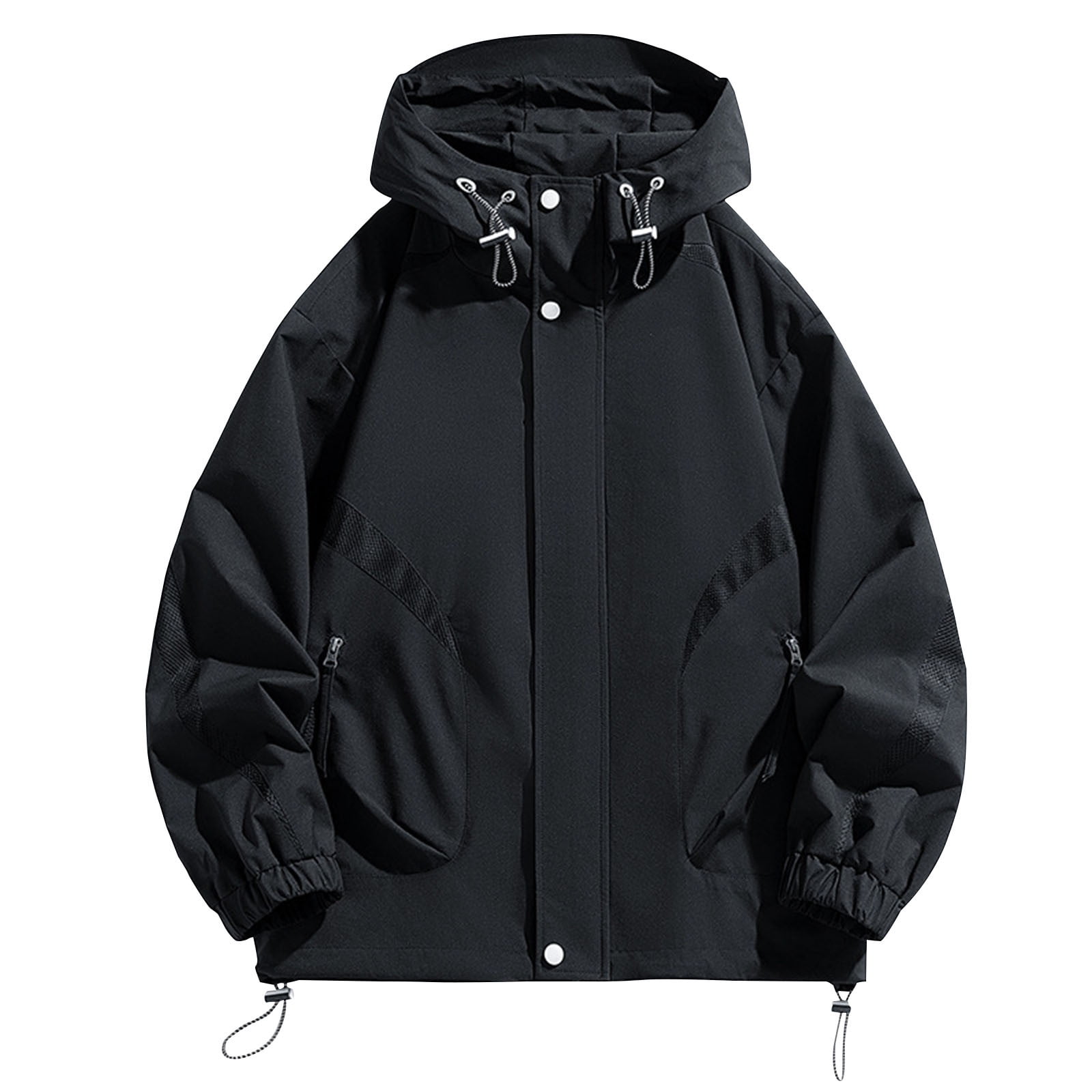 Pejock Mens Rain Jacket Waterproof Oversized Hiking Coat Lightweight ...