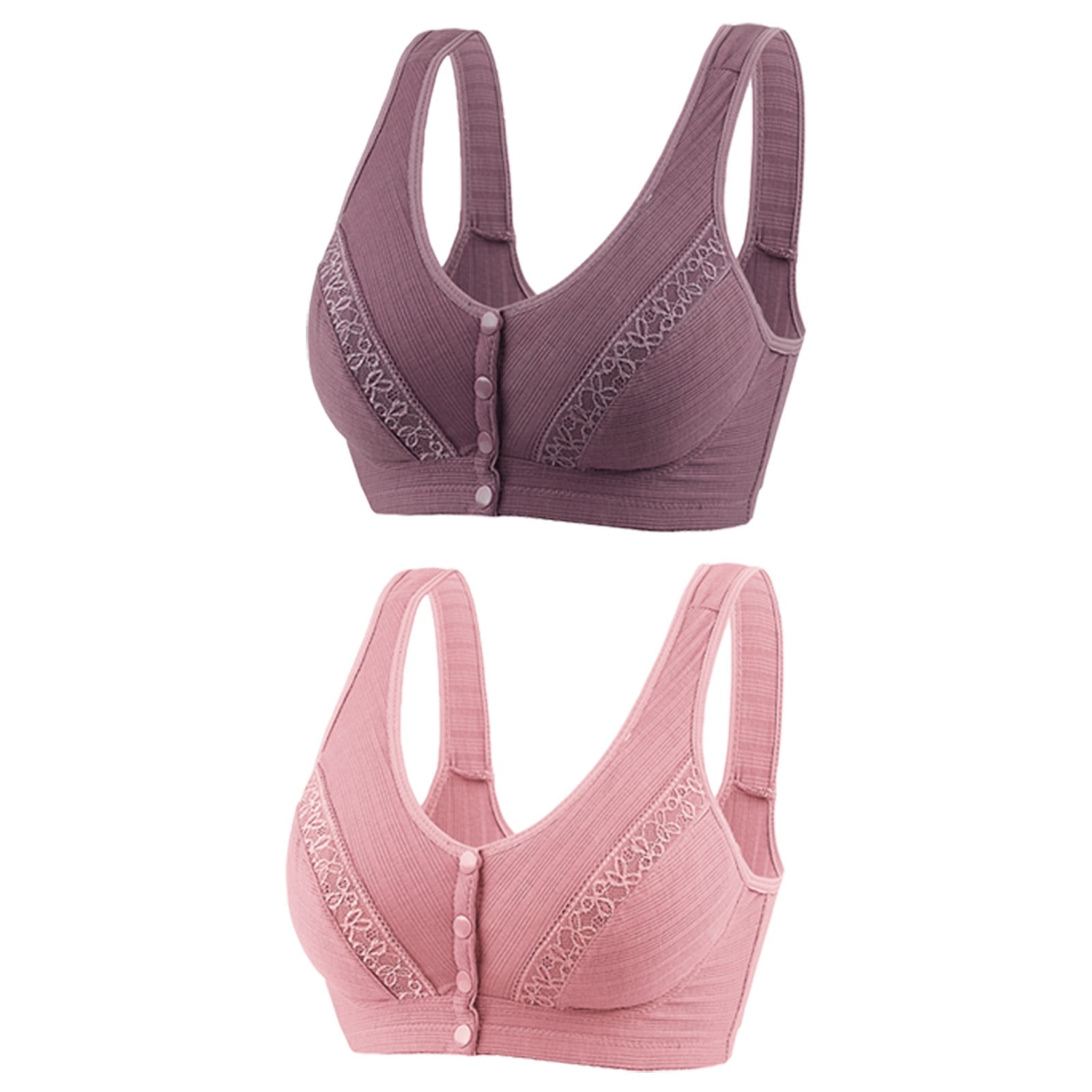 Pejock Minimizer Bras for Women Plus Size 2Pack Full Cup Nursing Bras ...