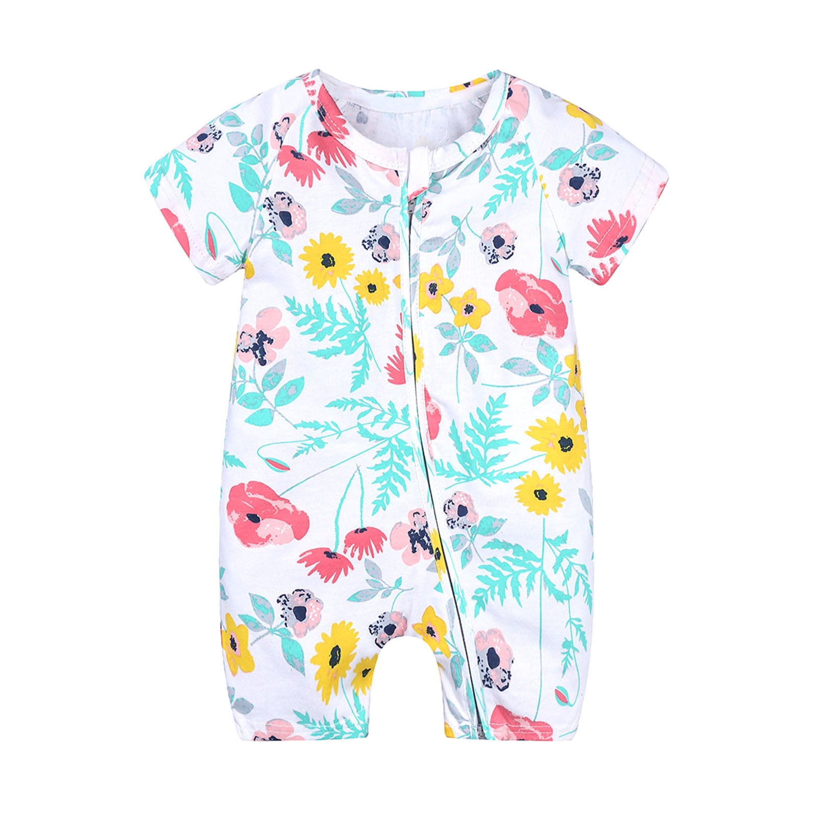 Pejock Newborn Baby Girl's Boy's Cute Rompers Cotton One-Piece Coverall ...