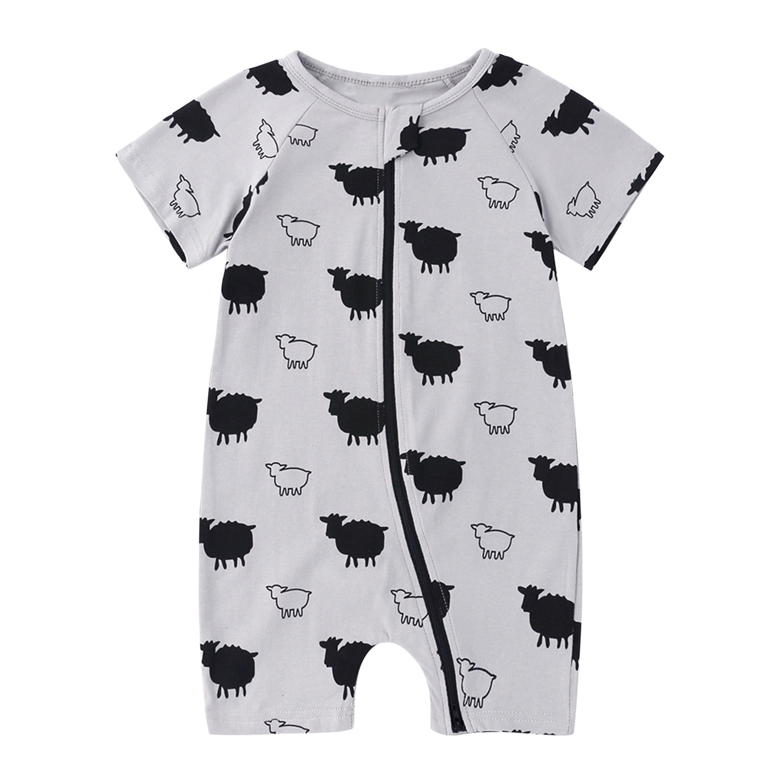 Pejock Newborn Baby Girl's Boy's Cute Rompers Cotton One-Piece Coverall ...