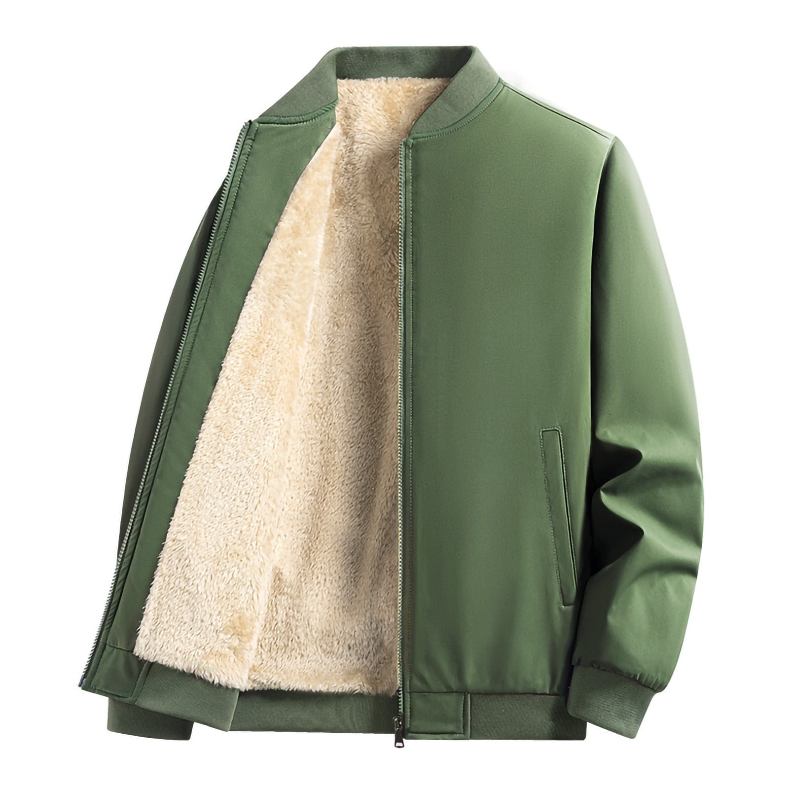 Pejock Plus Size Men's Velvet Flight Suit Jacket - Aviation Bomber ...